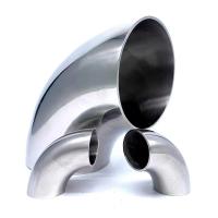 China Sanitary Stainless Steel 304 316 90 Degree Welded Elbow Pipe Joint with ANSI Standard for sale