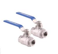 China Cowin Brewing 1''-8'' 3PC Ball Valve Stainless Steel 304 NPT Threaded for Oil Gas Water for sale