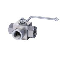 China Female Connection High Pressure 3 Way Ball Valve 1/2 inch NPT for Fluid Management for sale