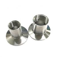 China Mirror Polished 304 316L Stainless Steel Sanitary Tri Clamp Female Thread Pipe Fitting Adapter for sale