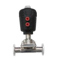 China Casting WZ Food Grade Aseptic Pneumatic Actuated Tank Bottom 2'' Sanitary Tri-clamp Diaphragm Valve 1/8''-4 for sale