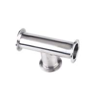 China Stainless Steel 316 304 Polishing Sanitary Ss304 3-way Tri-Clamped Equal Tee for Food Milk for sale