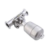 China Casting WZ Food Grade Aseptic Pneumatic Actuated Tank Bottom 2'' Sanitary Tri-clamp Diaphragm Valve 1/8''-4 for sale