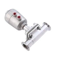 China Casting WZ Food Grade Aseptic Pneumatic Actuated Tank Bottom 2'' Sanitary Tri-clamp Diaphragm Valve 1/8''-4 for sale