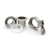 China Cylindrical Head Code WZ SS 304 316 Tri Clamp Quick Connect Sanitary Pipe Clamp Set for sale