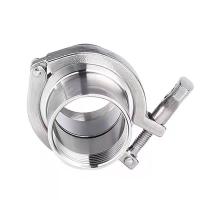 China Cylindrical Head Code WZ SS 304 316 Tri Clamp Quick Connect Sanitary Pipe Clamp Set for sale