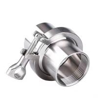 China Cylindrical Head Code WZ SS 304 316 Tri Clamp Quick Connect Sanitary Pipe Clamp Set for sale
