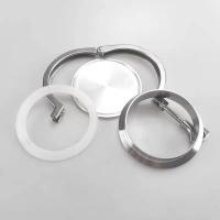 China Stainless Steel 316 304 Tri Clamp 3A Blind Ferrule End Cap Set for Sanitary Equipment for sale