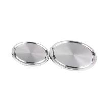 China WZ 304 316L Stainless Steel Sanitary Tri Clamp Tube Lid End cap Blind Plate Clamp Solid Blind Ferrule for sale