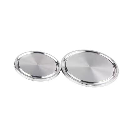 China WZ 304 316L Stainless Steel Sanitary Tri Clamp Tube Lid End cap Blind Plate Clamp Solid Blind Ferrule for sale
