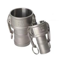China 304 316 Straight Sockets with Locking Levers Barbed Hose Camlock C Cam-and-Groove Couplings for sale