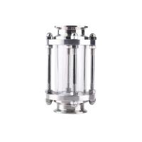 China Sanitary Stainless Steel 316/304 Pipe Fittings Tri Clamp Straight Tubular Sight Glass for sale