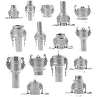 China 304 316 Straight Sockets with Locking Levers Barbed Hose Camlock C Cam-and-Groove Couplings for sale