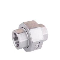 China Hexagon Head Stainless Steel Double Internal Thread Coupling Connector NPT BSP 1/4''-4.0 for sale
