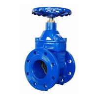 China Hexagon Head PN10 PN16 Soft Seal Flange Ductile Iron Gate Valve for sale