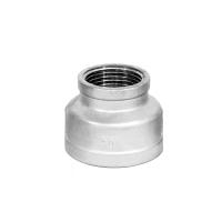 China Stainless Steel 201 304 316 Npt BSP Threaded Pipe Coupling Fittings Red Socket Reducer for sale