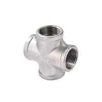 China Four Way Equal Male And Female Threaded Cross NPT BSP in Stainless Steel 201 304 316 for sale