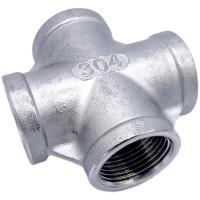 China Four Way Equal Male And Female Threaded Cross NPT BSP in Stainless Steel 201 304 316 for sale