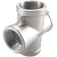 China Four Way Equal Male And Female Threaded Cross NPT BSP in Stainless Steel 201 304 316 for sale