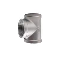 China Casting WZ 304T type Stainless Steel Inner Wire Tee Joint Screw Thread Water Pipe Joint Plumbing Accessories NPT BSP BSPT for sale