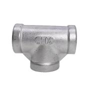 China Casting WZ 304T type Stainless Steel Inner Wire Tee Joint Screw Thread Water Pipe Joint Plumbing Accessories NPT BSP BSPT for sale