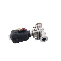 China Sanitary Stainless Steel 304 316L Pneumatic Clamp Diaphragm Valve ISO9001 Certified for sale