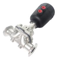 China Stainless Steel 316L Pneumatic Diaphragm Valve for Water Media DN15-DN57 Port Size for sale