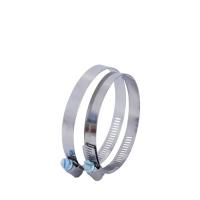 China Professional Choice American Type Perforated Stainless Steel Band Hose Clamp Clips for sale