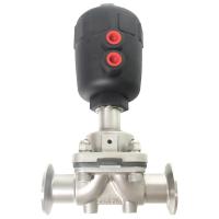 China Stainless Steel 316L Pneumatic Diaphragm Valve for Water Media DN15-DN57 Port Size for sale