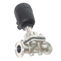 China Stainless Steel 316L Pneumatic Diaphragm Valve for Water Media DN15-DN57 Port Size for sale
