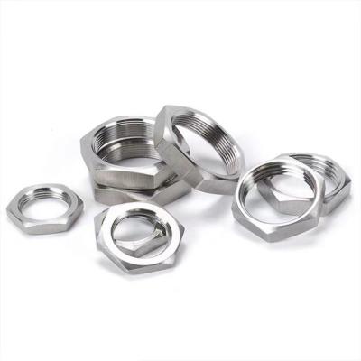 China 1/4''-4.0'' NPT BSP BSPT WZ SS 201 304 316 Small Round Thread Hexagon Thin Nut Root for sale
