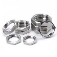 China 1/4''-4.0'' NPT BSP BSPT WZ SS 201 304 316 Small Round Thread Hexagon Thin Nut Root for sale