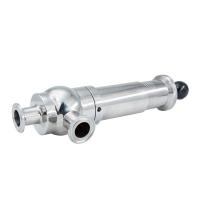 China Equal Sanitary Pressure Relief Valve Stainless Steel 304 316 with Scale Overflow Valve Food-Grade Adjustable Tri Clamp Safety Valve for sale
