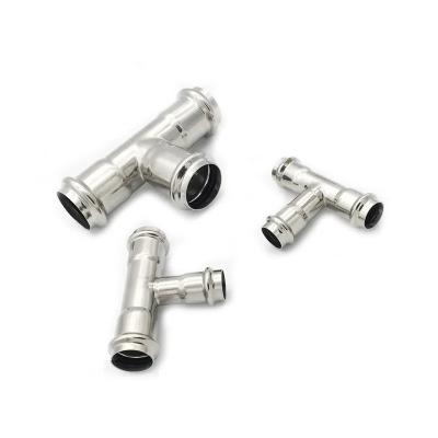 China 1''-8'' Stainless Steel 304 Press Fitting with Female Connection Compatibility for sale
