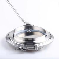 China Sanitary Stainless Steel 304 316L Middle Clamp or Welded Ends Manual Wam Powder 1/8