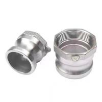 China Equal WZ SS 304 316 A Type Silver Camlock Coupling Adaptor for NPT BSP Quick Connect for sale