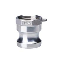 China Equal WZ SS 304 316 A Type Silver Camlock Coupling Adaptor for NPT BSP Quick Connect for sale