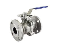 China 1''-8'' Flange Connection Handle Modulating Four Way Ball Valve with Hexagon Head Code for sale