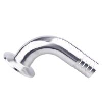 China Sanitary SS304 316 316L Tri Clamp 90DEG Hose Barb Tri Clover Compatible Hose Coupling Fitting Food Grade Adapter for sale