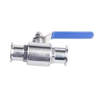 China 1''-8'' Standard Stainless Steel Ss 304 316 Sanitary Tri-Clamp Ball Valve with Design for sale