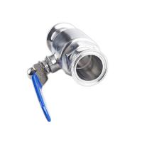 China 1''-8'' Standard Stainless Steel Ss 304 316 Sanitary Tri-Clamp Ball Valve with Design for sale