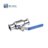 China 1''-8'' Standard Stainless Steel Ss 304 316 Sanitary Tri-Clamp Ball Valve with Design for sale