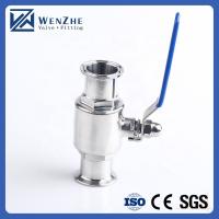 China 1''-8'' Standard Stainless Steel Ss 304 316 Sanitary Tri-Clamp Ball Valve with Design for sale