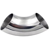 China OEM Supported Stainless Steel 316L Sanitary Fitting 90 Degree Polished Weld Short Elbow for sale