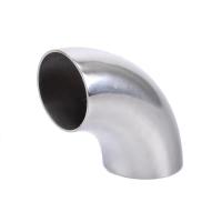 China OEM Supported Stainless Steel 316L Sanitary Fitting 90 Degree Polished Weld Short Elbow for sale