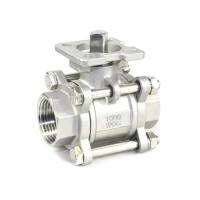 China Casting 3PCS Stainless Steel 1000 Wog Ball Valve for Petrochemical Industry for sale