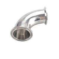 China DN20-DN300 Sanitary Stainless Steel 304/316 Tri-Clamp 90 Degree Elbow and Long-Lasting for sale