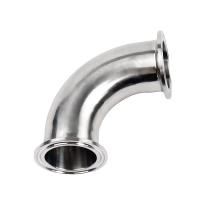 China DN20-DN300 Sanitary Stainless Steel 304/316 Tri-Clamp 90 Degree Elbow and Long-Lasting for sale