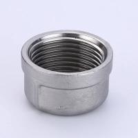 China Standard 2 Inch Female Connection Stainless Steel Round Cap for Pipe End Fitting for sale