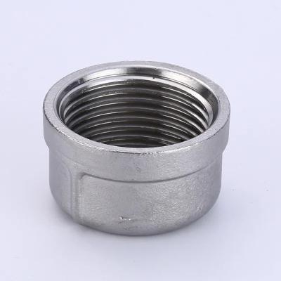 China Standard 2 Inch Female Connection Stainless Steel Round Cap for Pipe End Fitting for sale